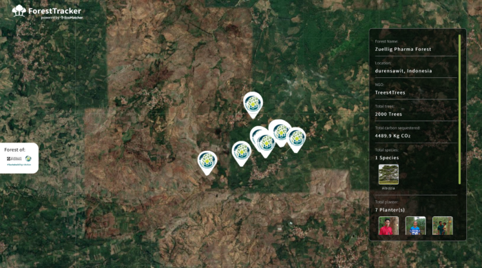 Trees in Zuellig Pharma's Forest - EcoMatcher