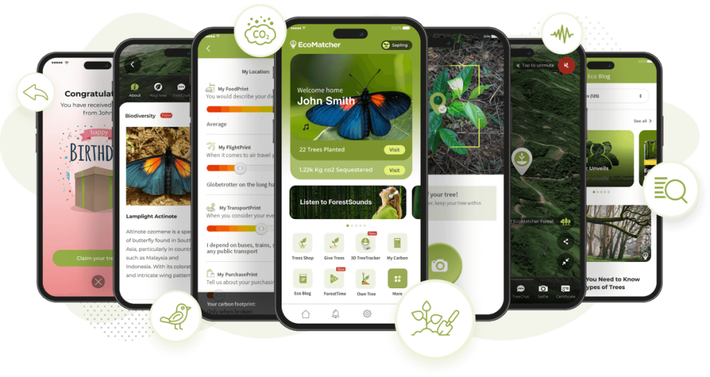 Planting Trees App | Track & Gift Trees on Mobile - EcoMatcher